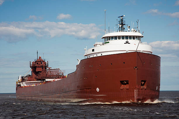 Freighter on Lake Superior – Great Lakes Lore Maritime Museum